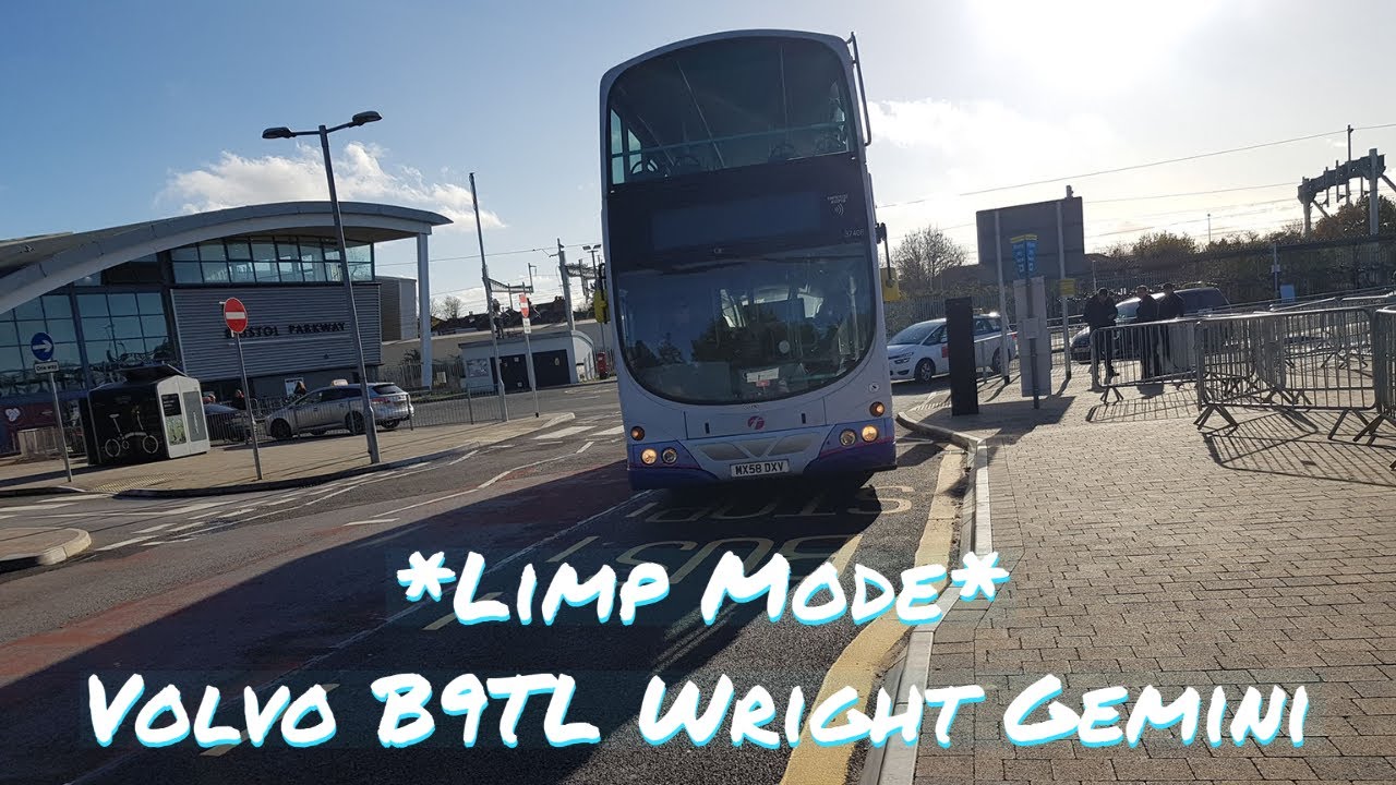 *Limp Mode* Volvo B9TL Wright Gemini 1 (19 Bristol Parkway to Bath ...