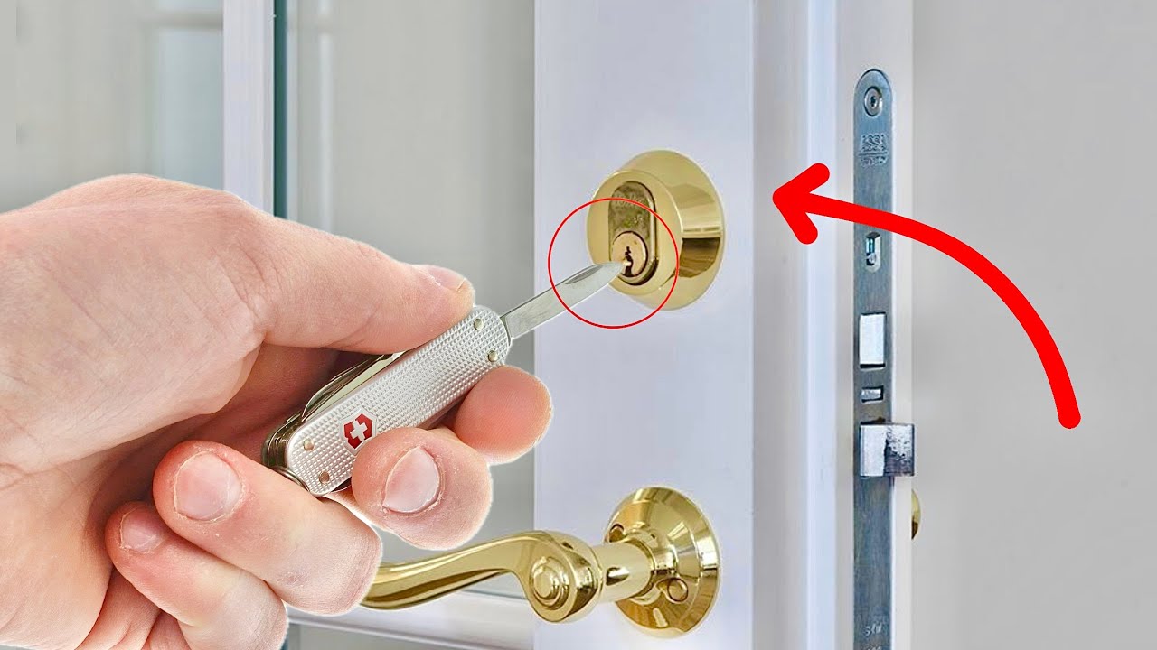 🔥🔥Insert an ordinary Swiss Army knife and open ALL THE LOCKS IN THE ...
