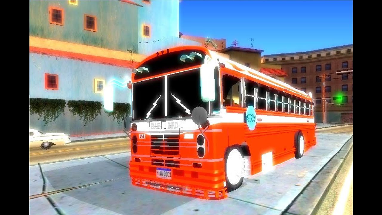 Gta san andreas bus blue bird carrizal ariel516 - YouTube