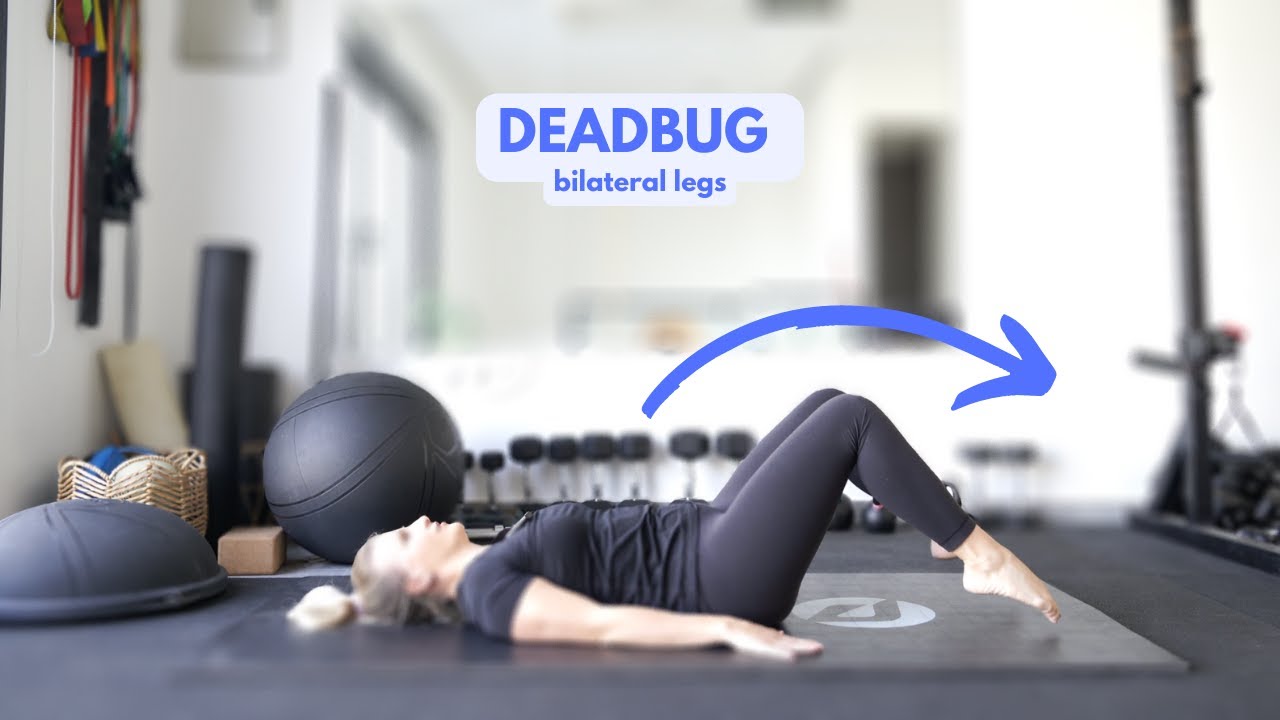 Deadbug Bilateral Legs - YouTube
