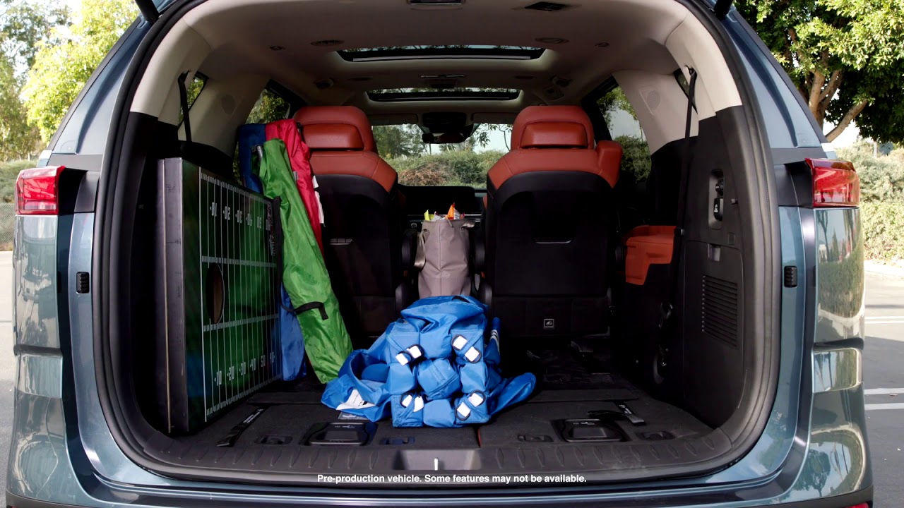 2022 Kia Carnival 7-passenger VIP Lounge Seat configuration - YouTube
