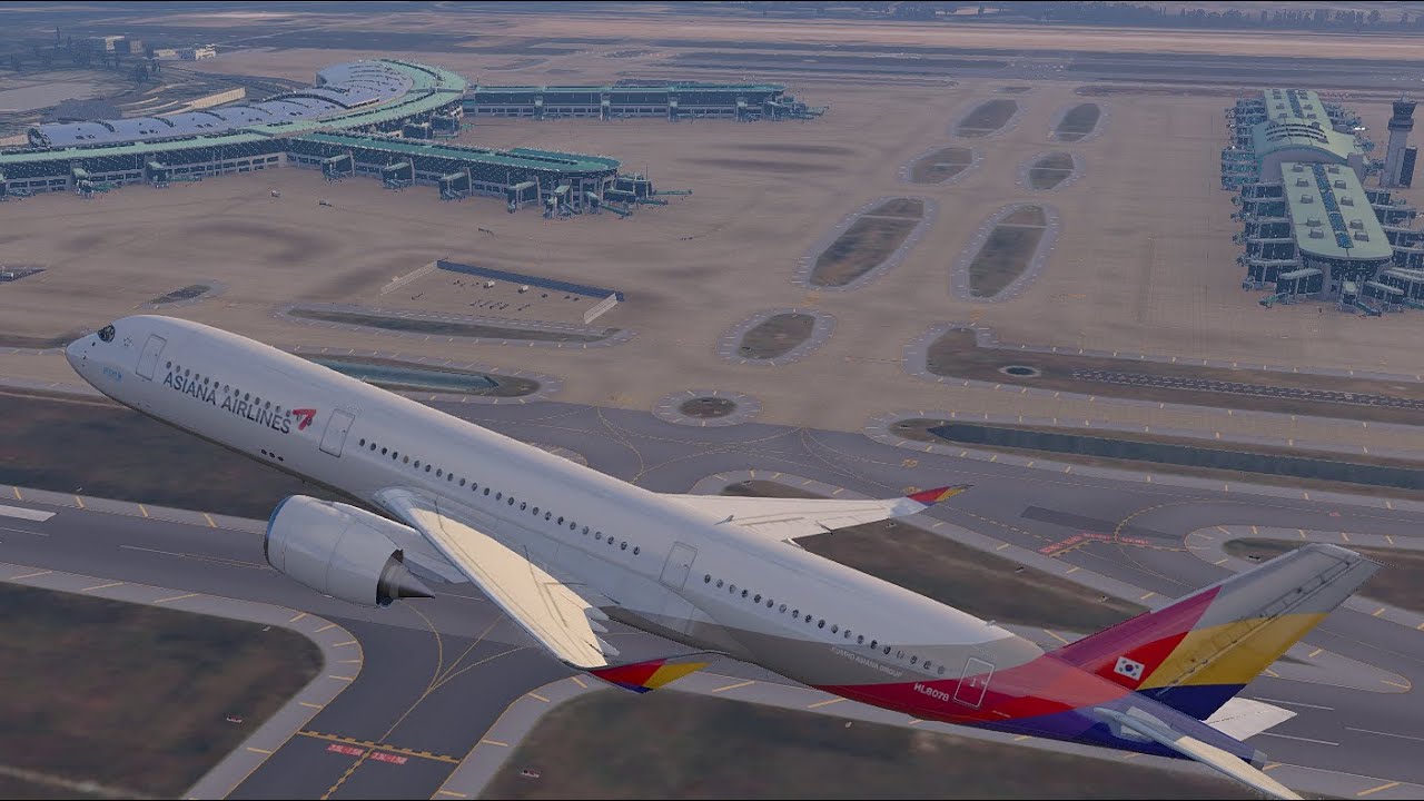 X-Plane 11 - Asiana Airlines A350 + ZDP RKSI Beta - Seoul (RKSI) to ...