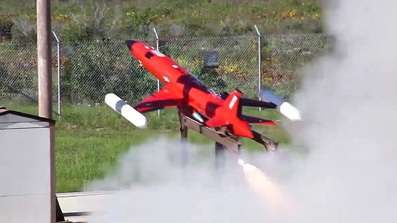 Air Force BQM-167A Target Drone – Prep & Launch - YouTube