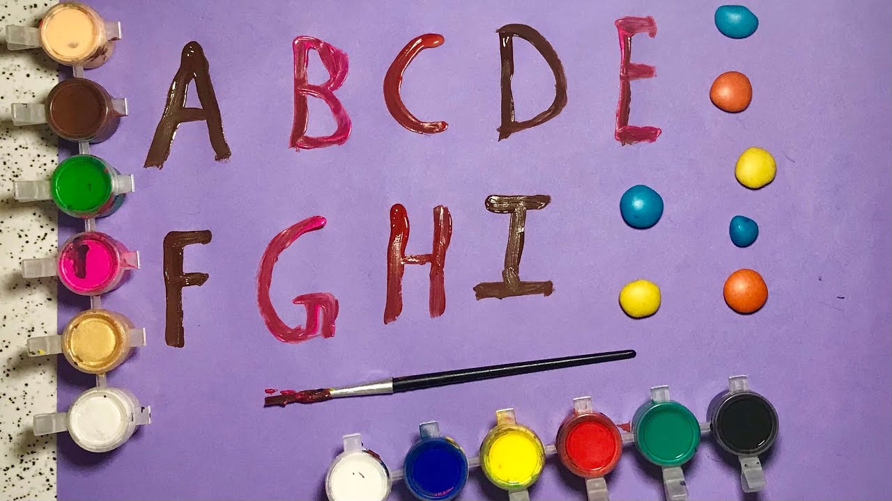 Writing Capital Letters and Learn Colour Name | Alphabets | Abc phonics ...