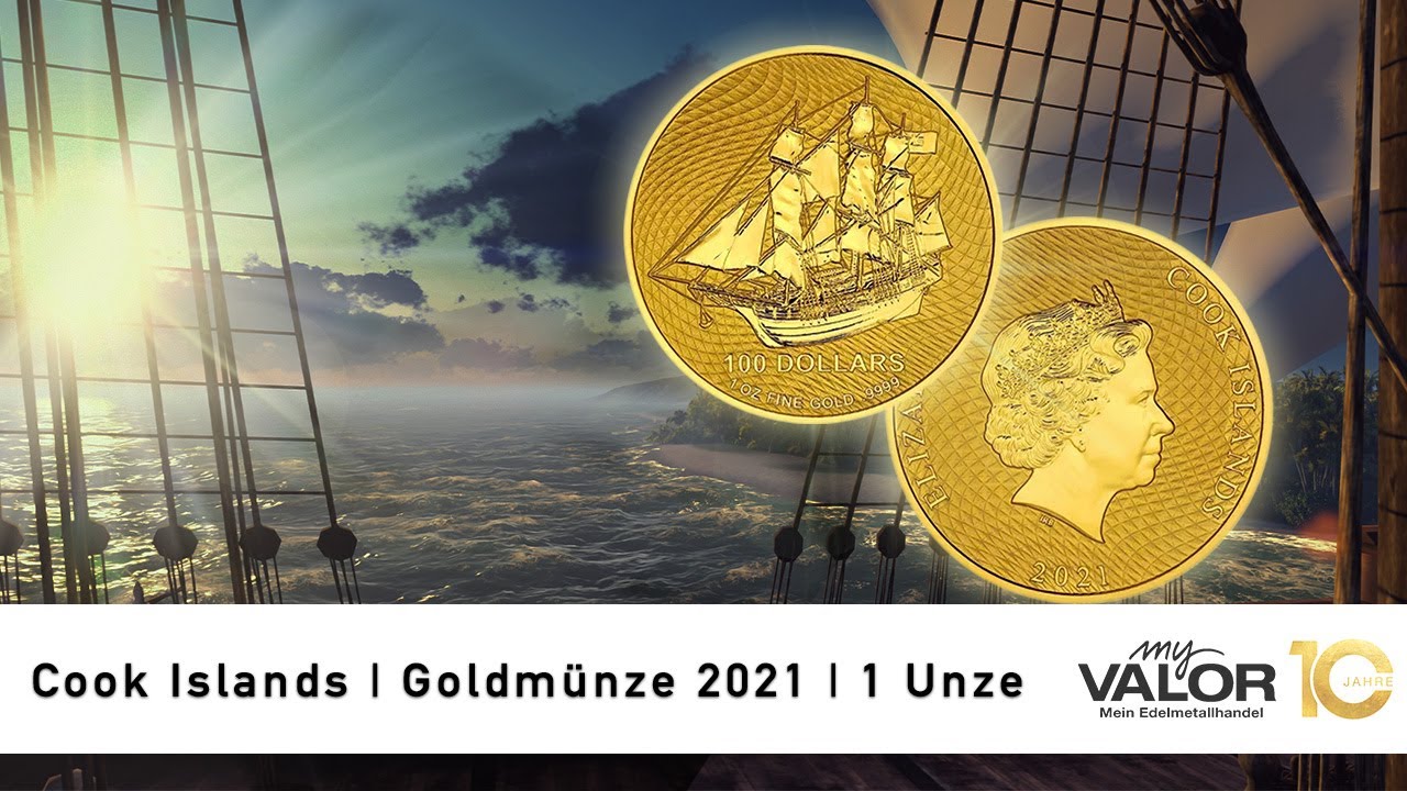 Cook Islands Goldmünze 2021 | Gold Coin | Cookinseln | Bounty | 1 Unze ...
