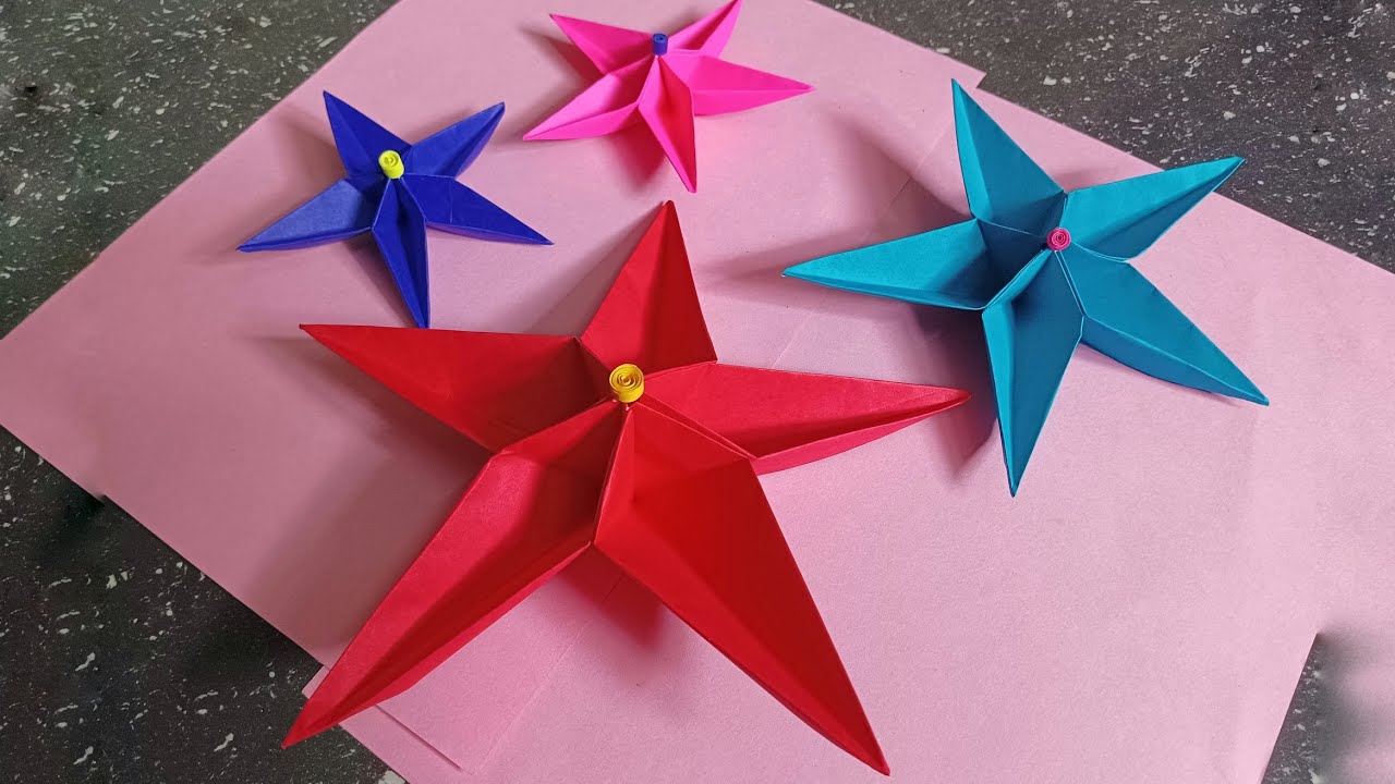 How to make a Star ⭐ / Christmas Star⭐ making / #christmasstar # ...