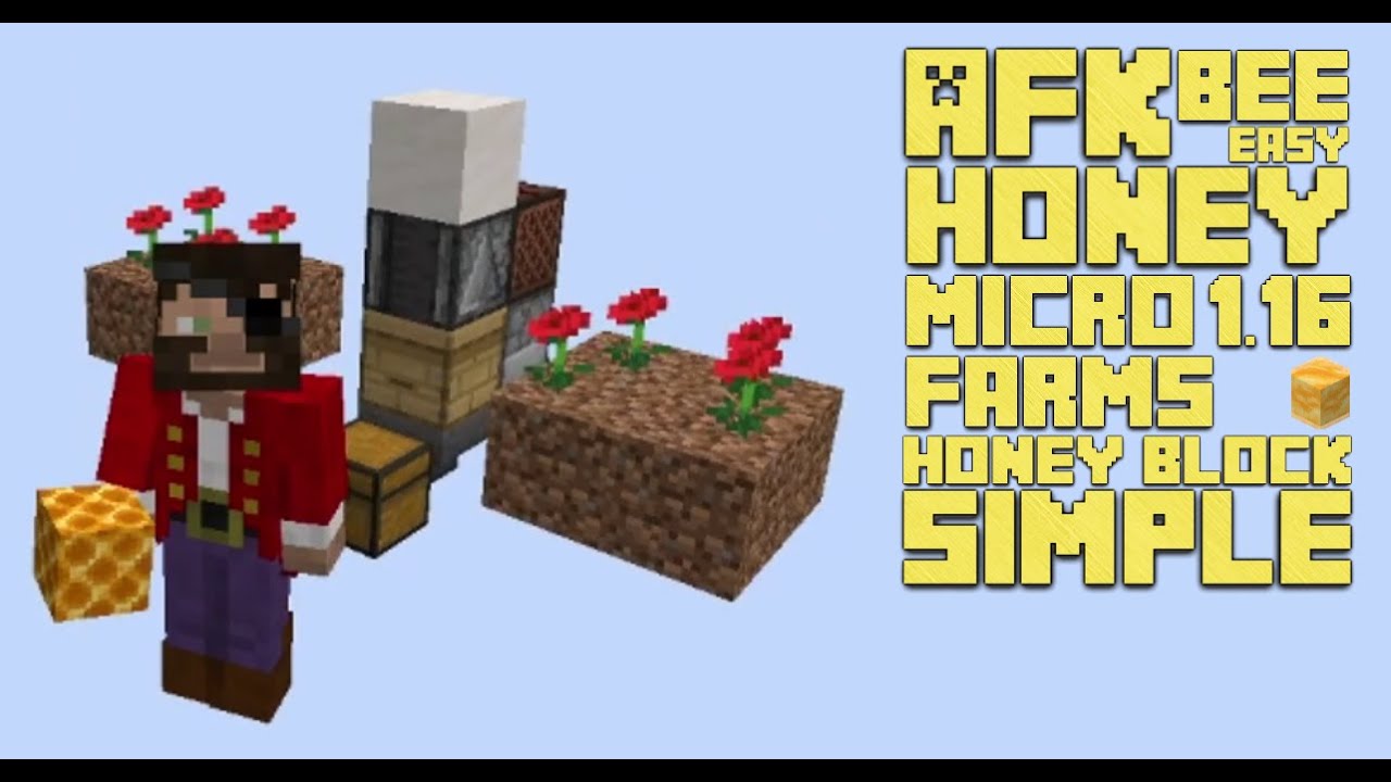Automatic Honey Farm Tutorial. Minecraft 1.16 Easy, Compact, Simple ...