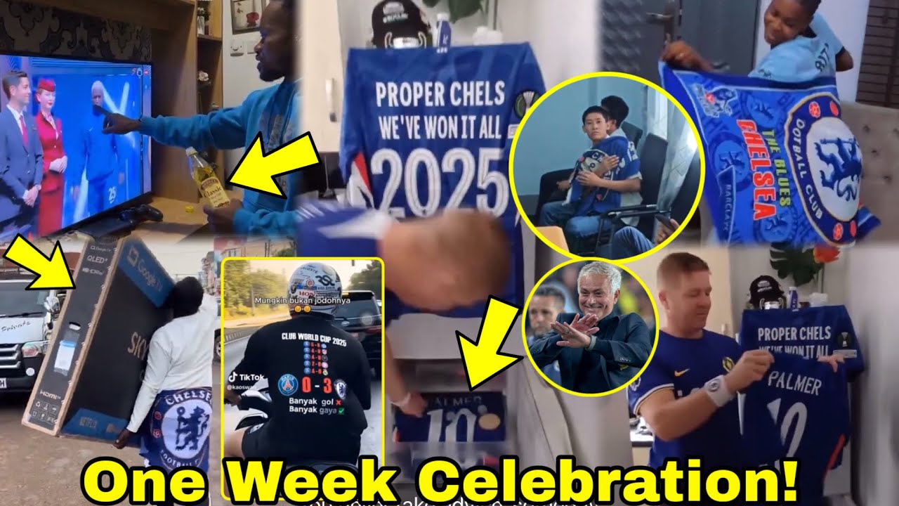 FULL COMPILATION😂Chelsea Fans One Week Trophy Celebration🔥Crazy Scenes ...