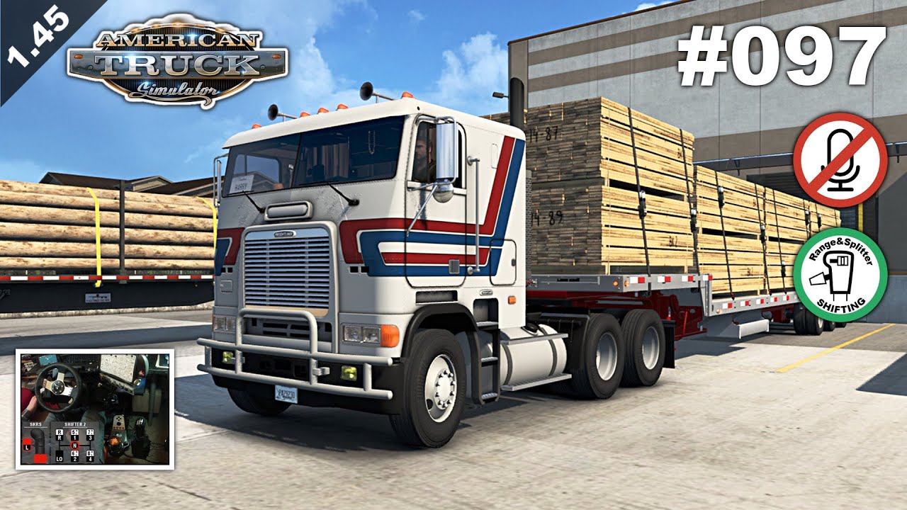 ATS | 097 | Lumber from Gillette to Rawlins | Freightliner FLB 12V-71 ...