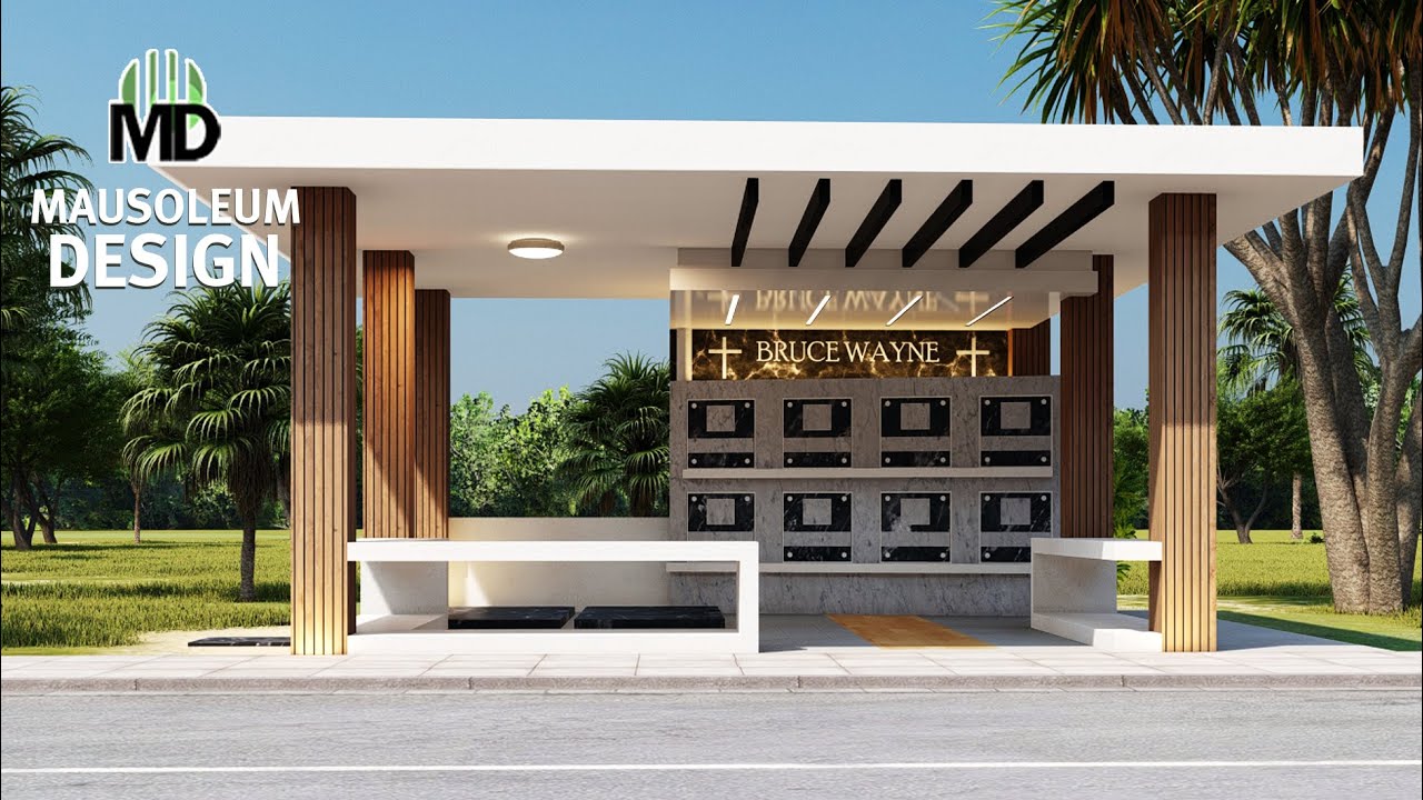 Mausoleum Design - 5x5M Open Mausoleum | 141 - YouTube