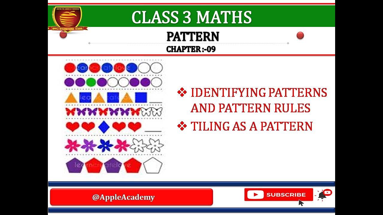 CLASS_3 MAHTS CH 09 PATTERN - YouTube