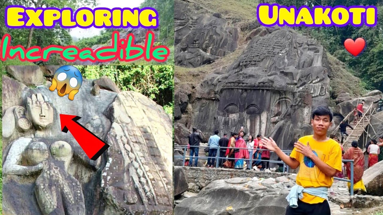 EXPLORING UNAKOTI BEST TOURIST PLACE Northeast TRIPURA #LonjoyTripura ...