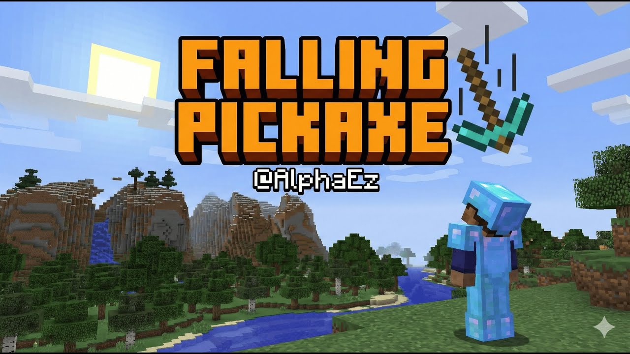 Minecraft Falling Pickaxe EXTREME #shorts #minecraft - YouTube