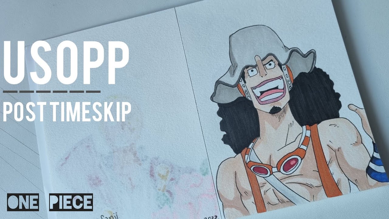 Speed Drawing usopp - post timeskip (one piece) - YouTube