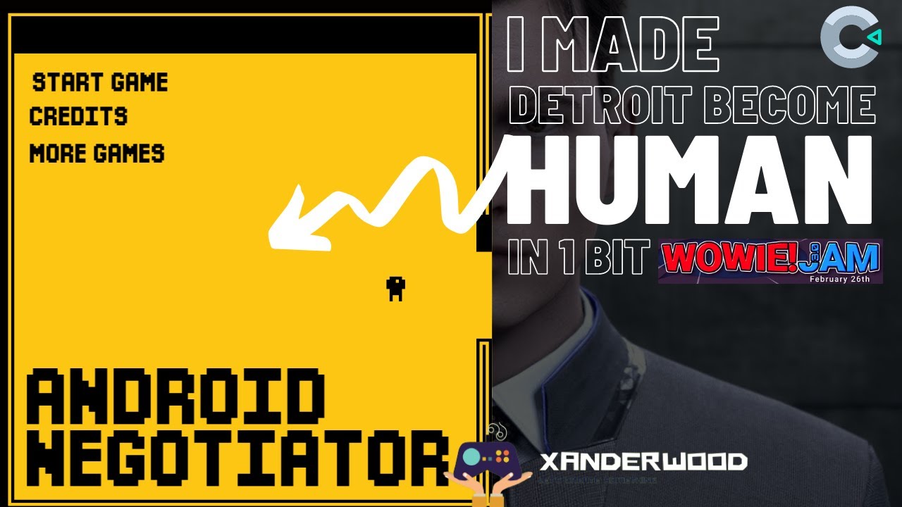 Wowie game jam 3.0 - I made Detroit Become Human in 1 bit - YouTube