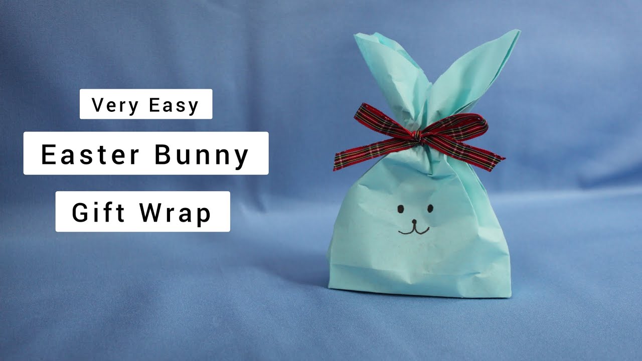 Very Easy Paper Easter Bunny Gift Wrap | Easter Bunny/Rabbit Gift Bag ...