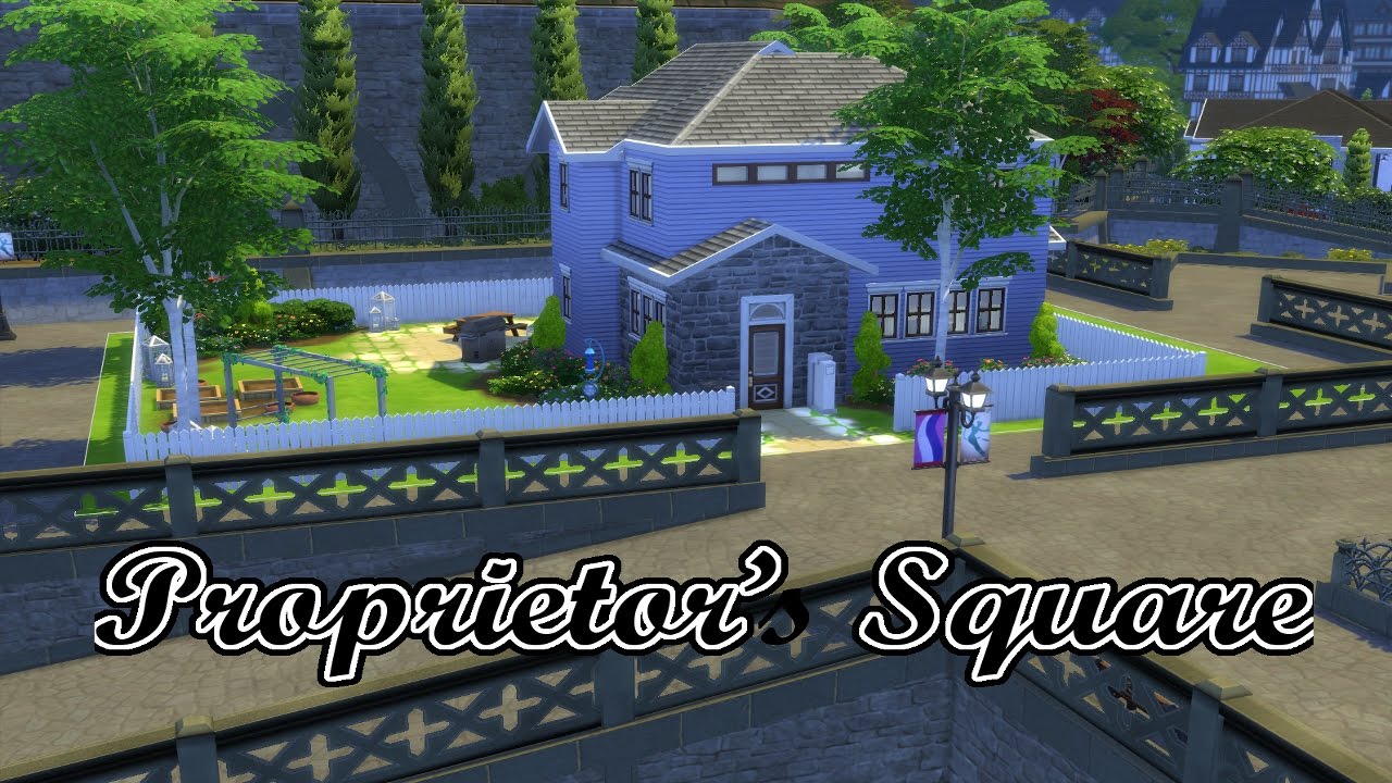 The Sims 4 - Speed Build #6 - Proprietor’s Square - YouTube