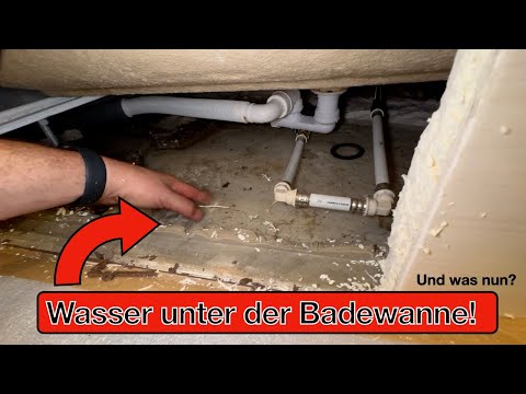 Katastrophe! Abfluss an Badewanne defekt, wie behebe ich den Wasserschaden?