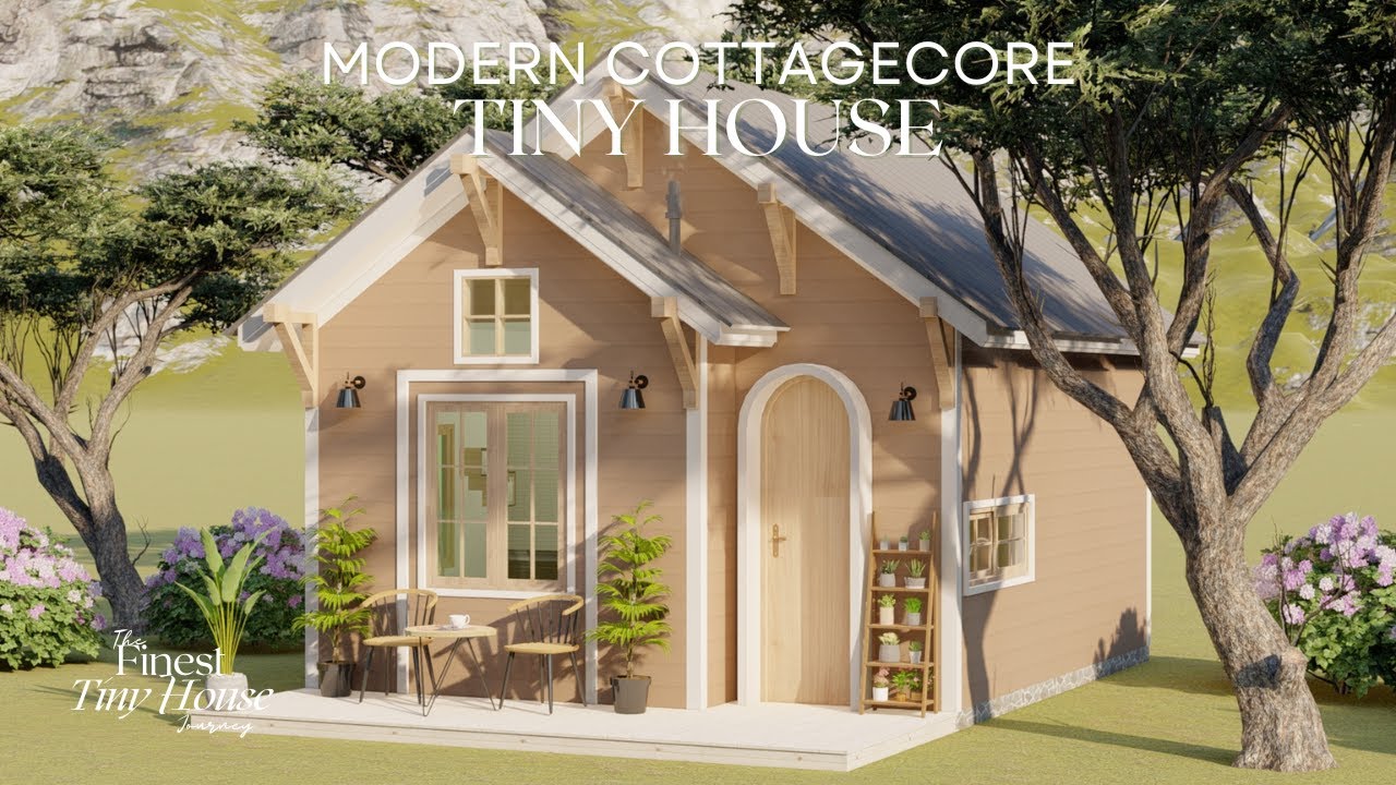 5x7m Modern Cottagecore Tiny House Tour! | Beautiful 376 Sqft of Cozy ...
