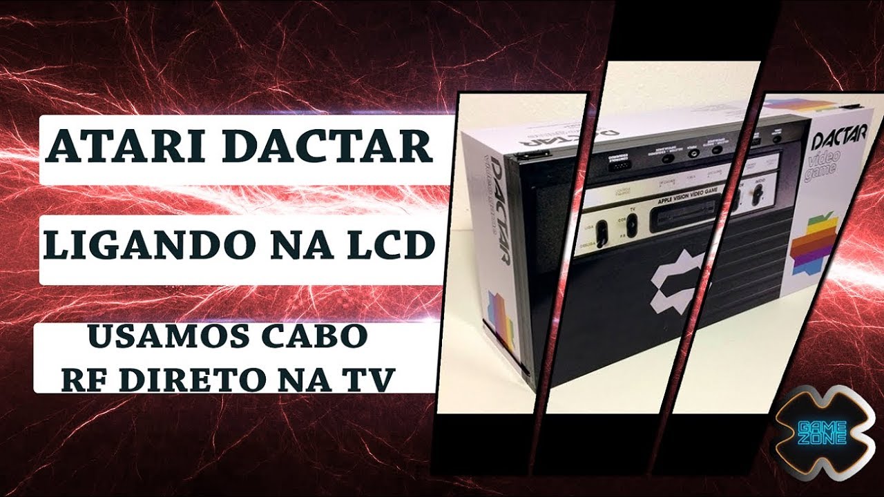 ATARI DACTAR CLONE - LIGAMOS NA TV DE LCD COM CABO RF DIRETO PASSO A PASSO - CONFIRA NOSSO VÍDEO ...