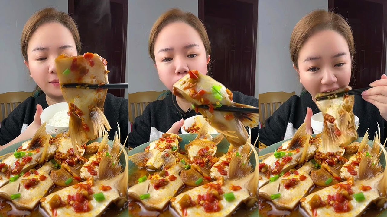 Asmr Chinese Mukbang Food Eating Show | Fish Oil， Fish Chin - YouTube
