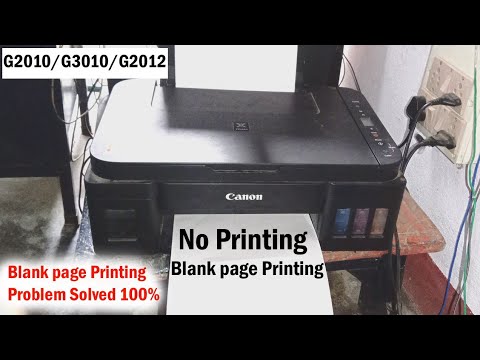 How to fix Canon G2010 / G3010 ink problem | Canon G2010 not Printing ...