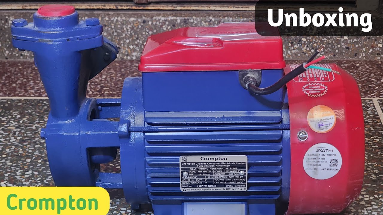 Crompton Mini Master 1 H.P. Surface Domestic Single Phase Pressure Pump ...
