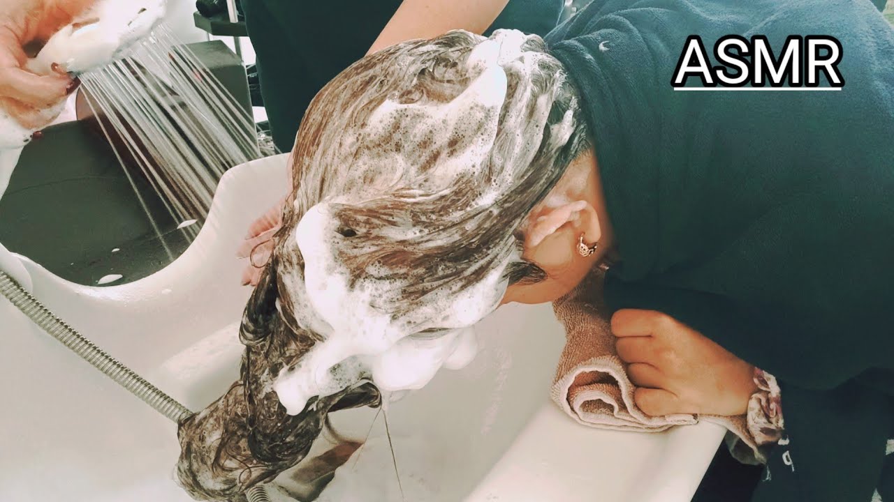 #40 💆ASMR FaceWash & HairWash with Forward and Backward Wash September ...