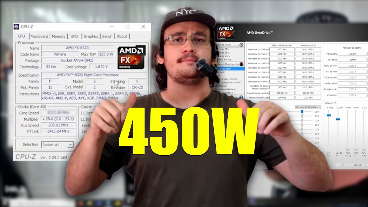 ET FAZENDO OVERCLOCK NO FX 8320! A FONTE EXPLODIU? - YouTube