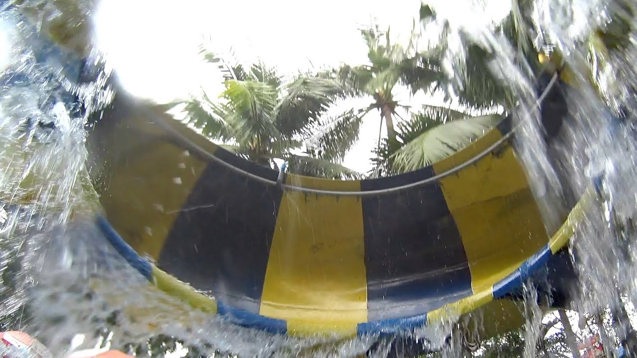 Space Water Slide at Dam Sen Water Park - YouTube