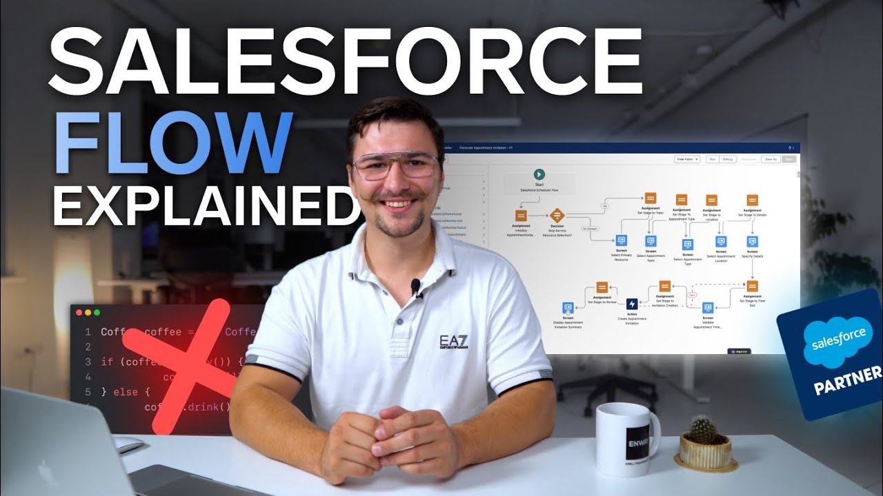 How To Automate Business Processes In Salesforce Crm Salesforce Flow Explained Youtube