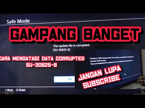 GAMPANG BANGET cara mengatasi Data Corrupted SU-30625-6 di PS4 - YouTube
