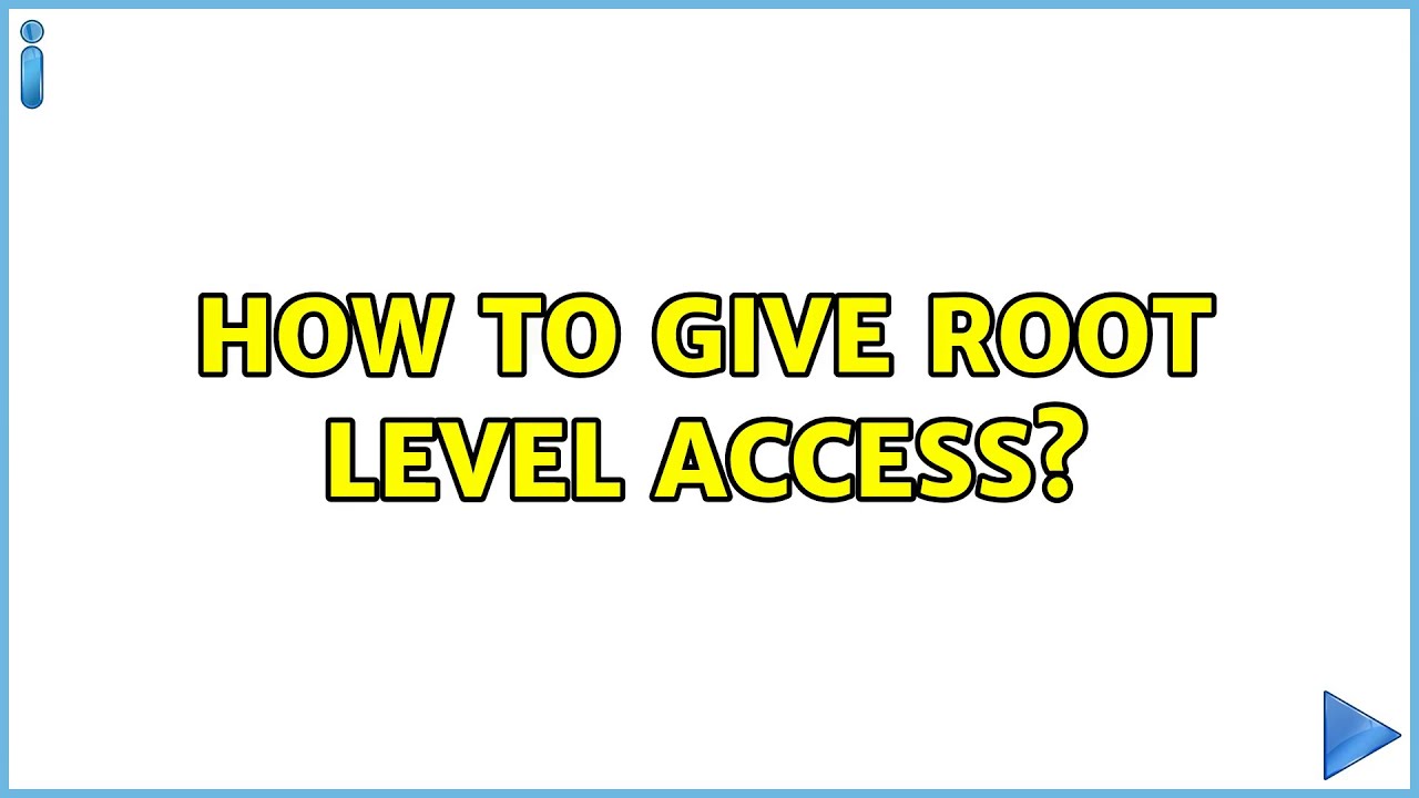 Ubuntu: How to give root level access? - YouTube