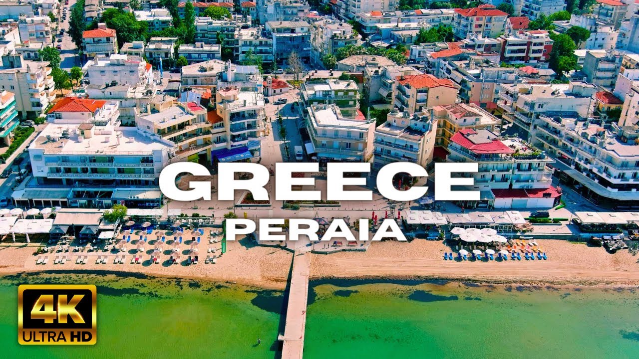 Walking Tour of Greece - PERAIA - Beach Walk - Thessaloniki - Travel ...