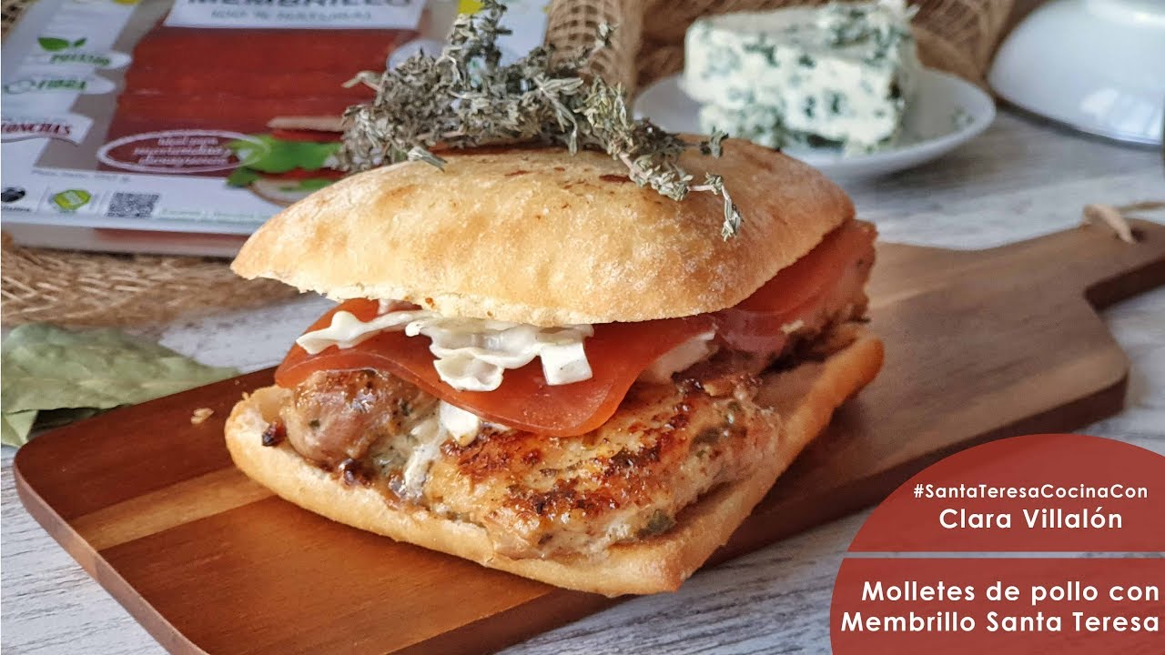 Molletes de pollo marinado y Membrillo en lonchas Santa Teresa - YouTube