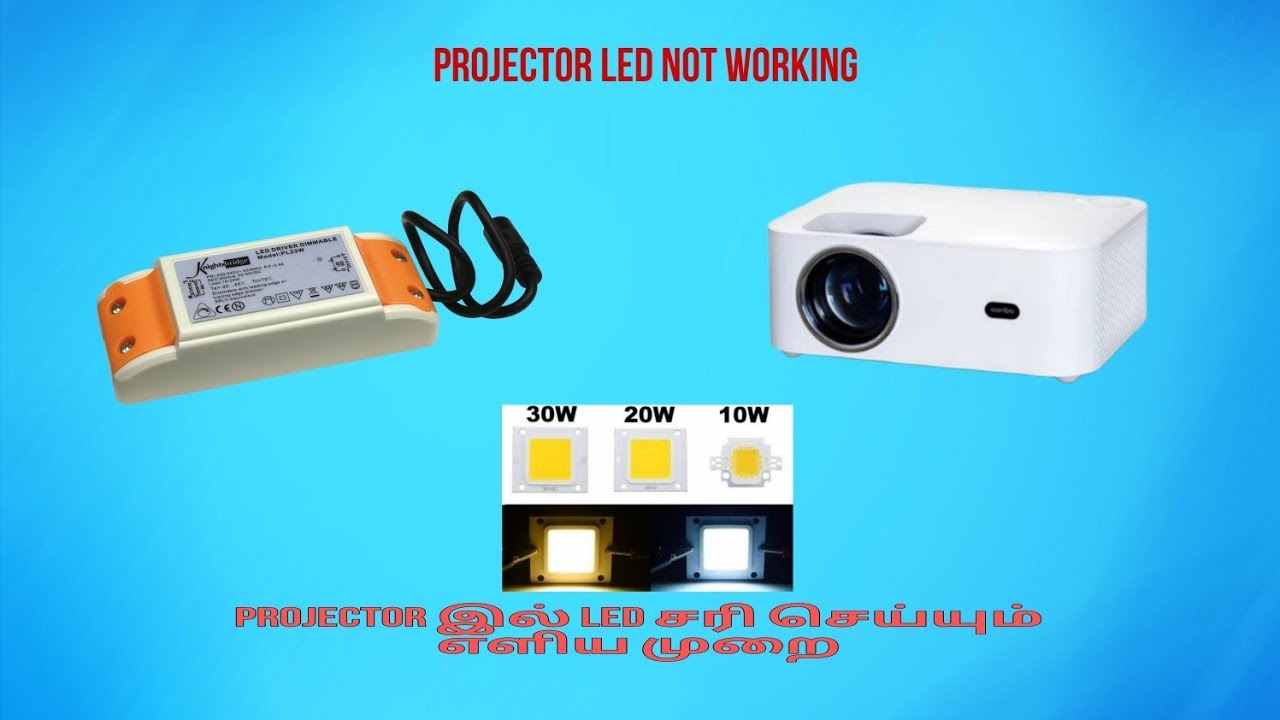 Projector LED not working _ try to this _ - YouTube