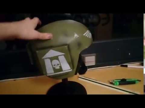 Cadian guard helmet warhammer 40k imperial guard - YouTube