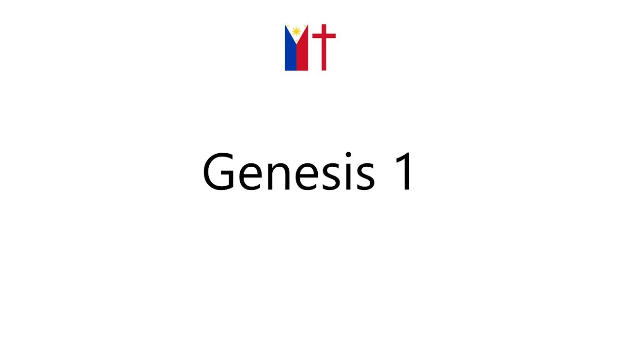 Tagalog Audio Bible - Genesis 1 - YouTube