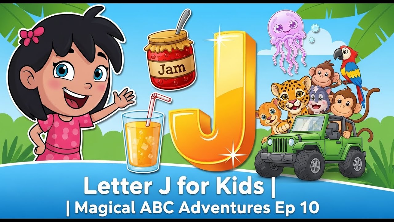 Learn the letter J | let's go to the letter J Adventure and learn the J ...