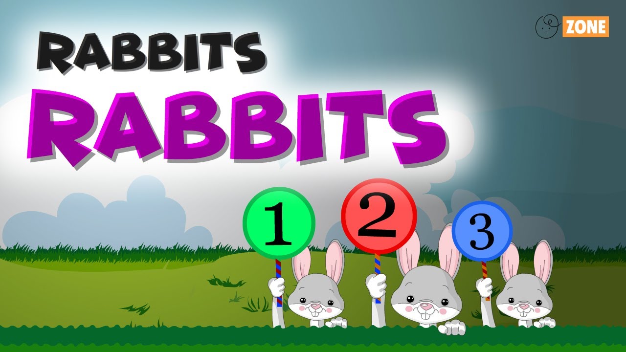 Rabbits Rabbits One Two Three - YouTube