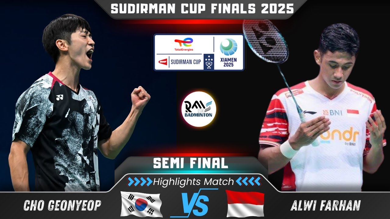 CHO Geonyeop (KOR) vs Alwi FARHAN (INA) | Sudirman Cup Finals 2025 ...