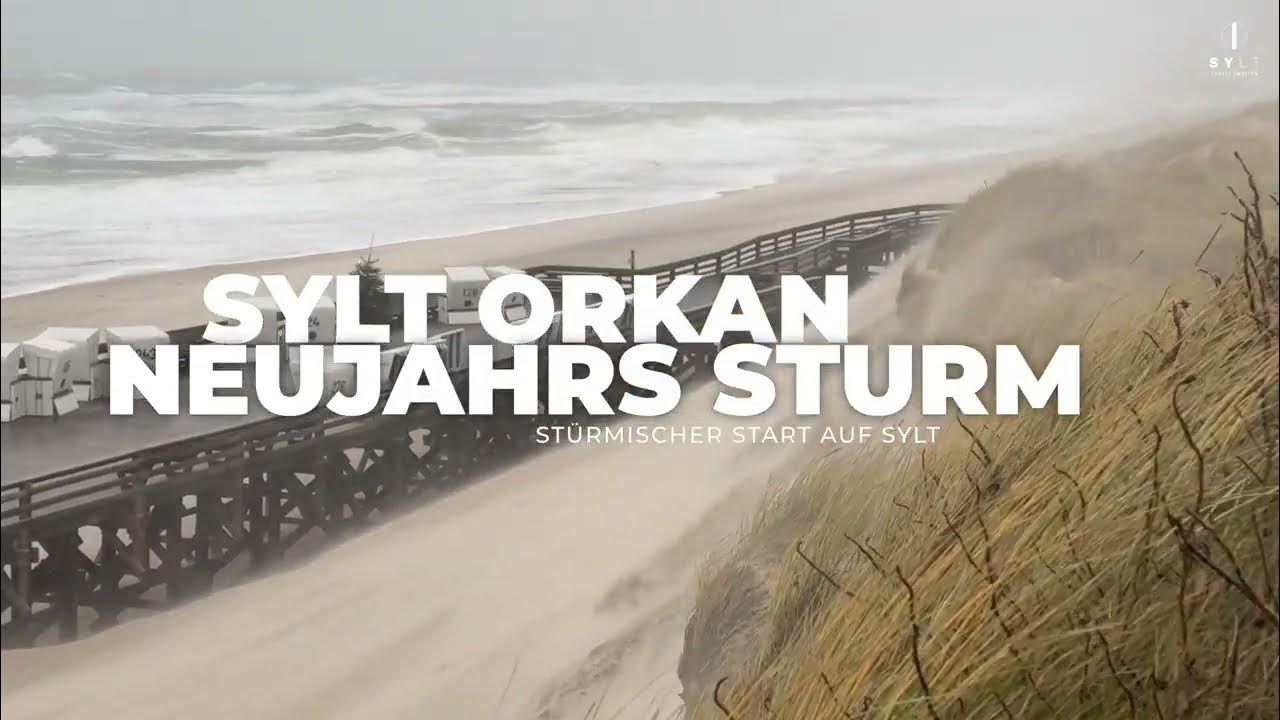 SYLT AKTUELL. STURM MIT ORKANBOEN 120 KM/H AUF SYLT - YouTube