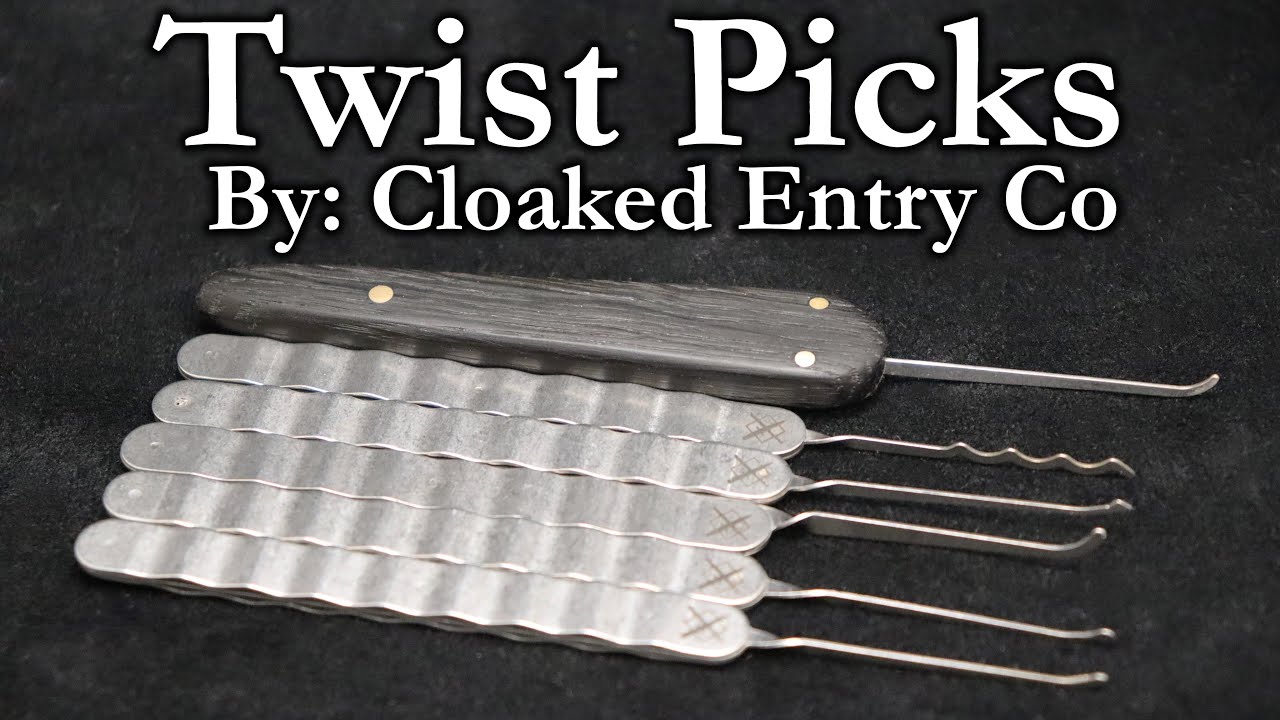 293) Twist Picks by Cloaked Entry Co - Sideways Lockpick Handles - YouTube