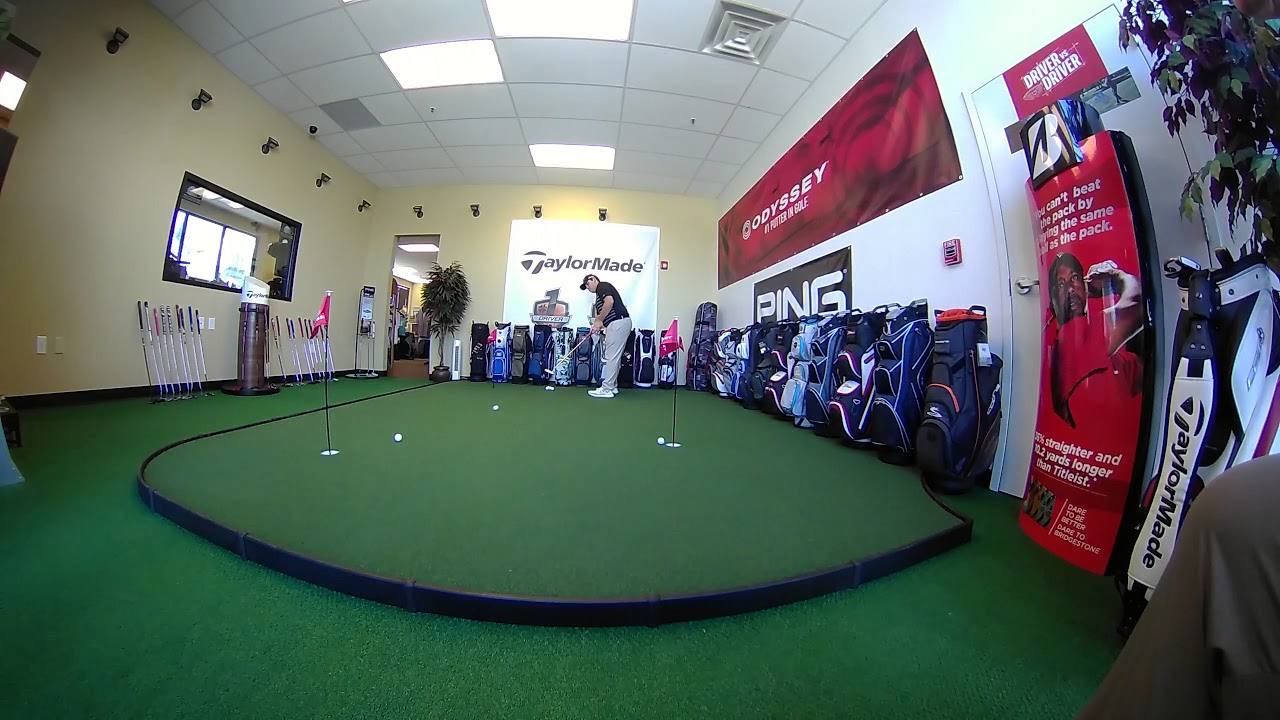GJ Golf has an amazing indoor putting Green - YouTube