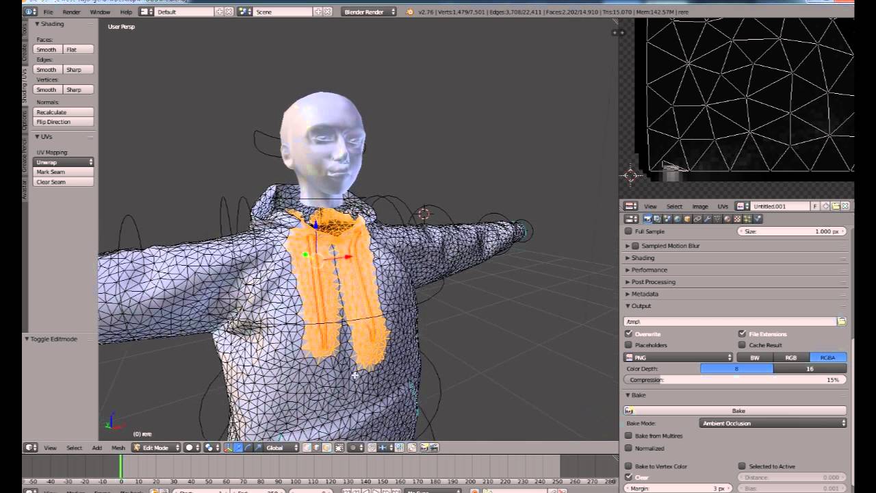 3D mesh clothe making (with blender apply second life) - YouTube