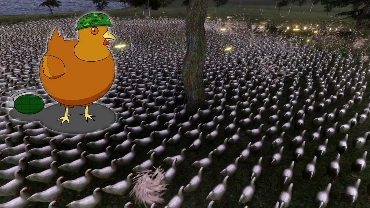 10000 chickens vs US Army - YouTube
