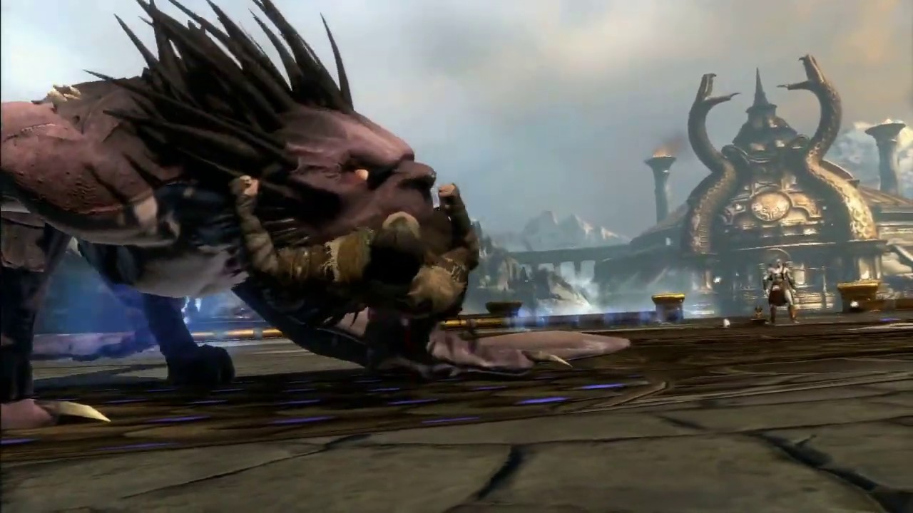 God of War Ascension Manticore Boss Fight \ Ap Ko Games - YouTube