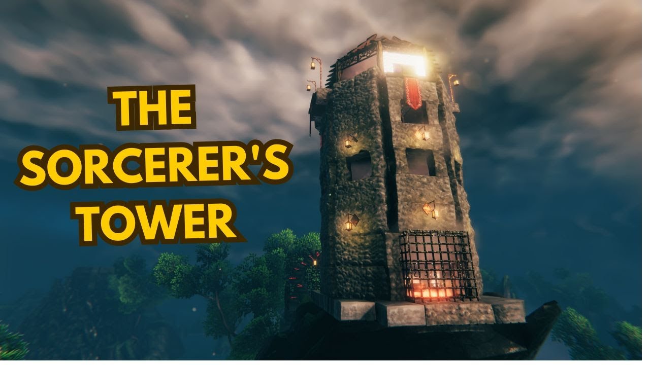 Building The Sorcerer's Tower - VALHEIM - Building a Tower on Mistlands ...