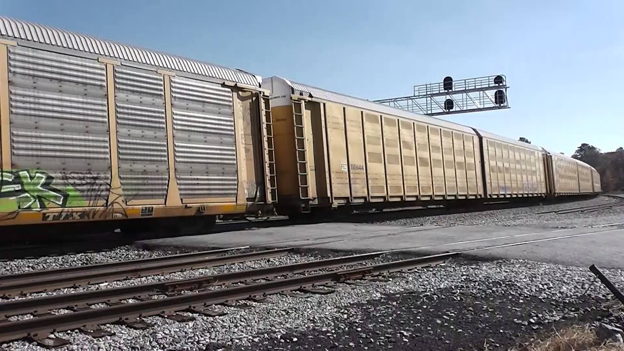 Norfolk Southern EB Autoracks Train Atlanta,Ga.11-11-2014 NS 285 - YouTube