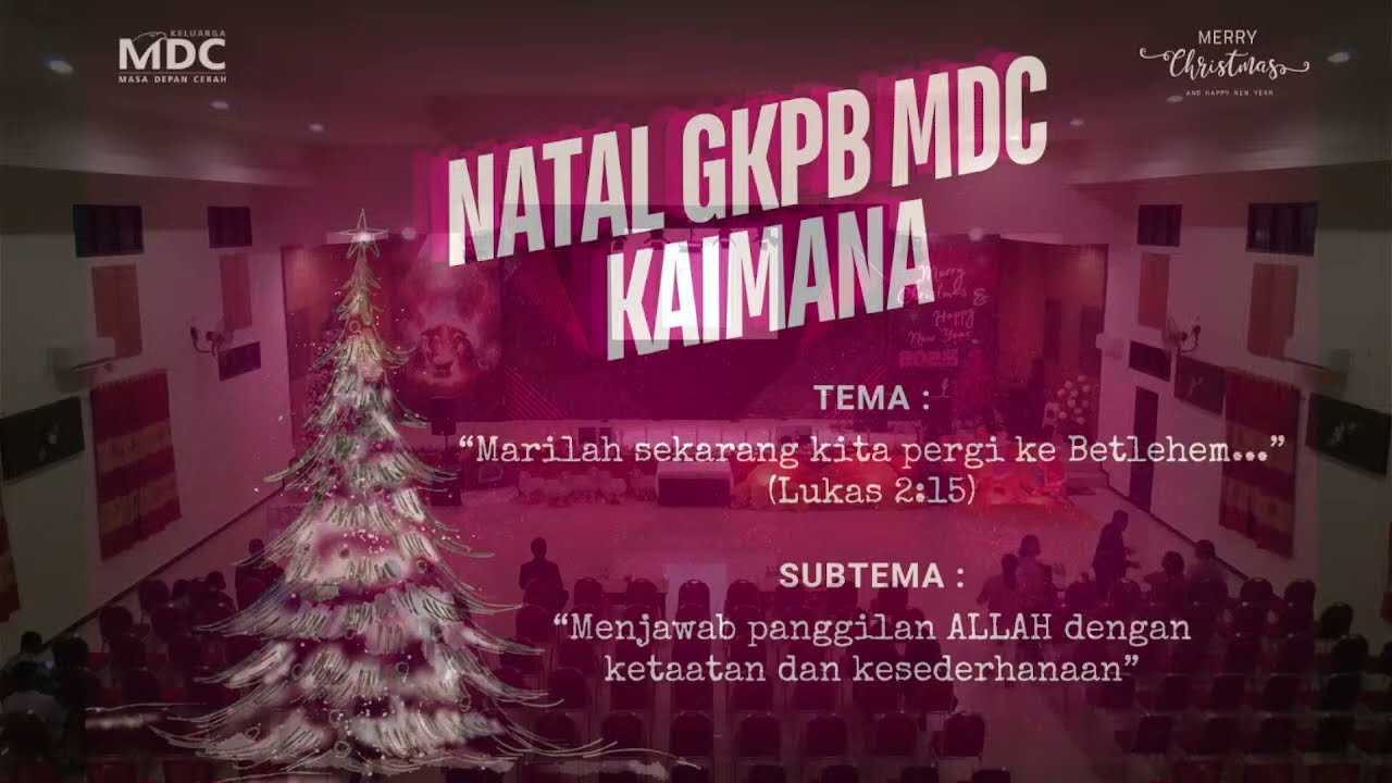 Ibadah Natal GKPB MDC Kaimana - YouTube
